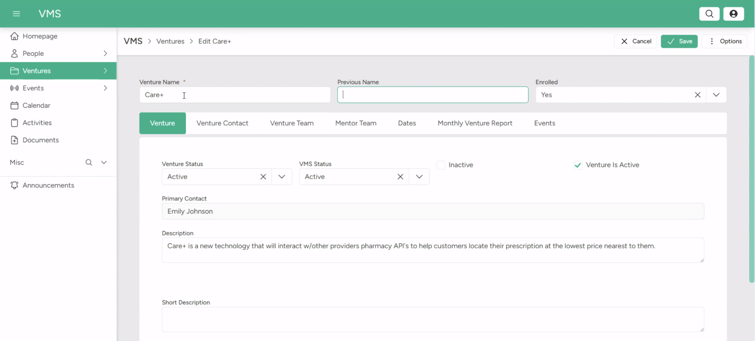 DC VMS - Data Collaborative